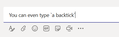 Did you know … you can use markdown in Teams messages? – Lisa's Home Page