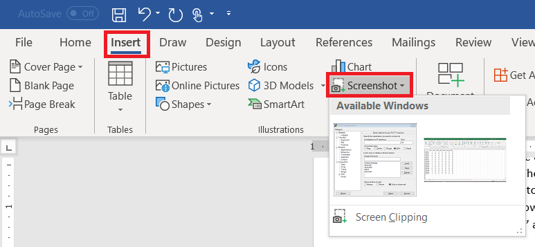 Did you know … Microsoft Office programs can grab a screenshot for you ...