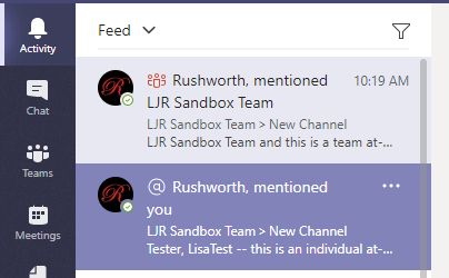 Do you know … Teams Activity View? – Lisa's Home Page