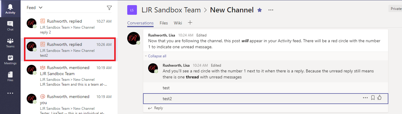 Do you know … Teams Activity View? – Lisa's Home Page