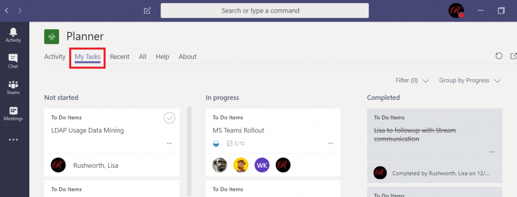 Did you know … Microsoft Teams aggregates all your Planner tasks ...