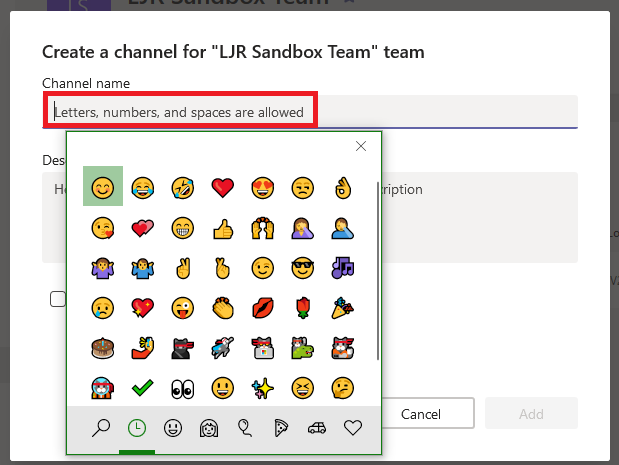 Did you know … you can use emojis in Teams channel names? – Lisa's Home ...