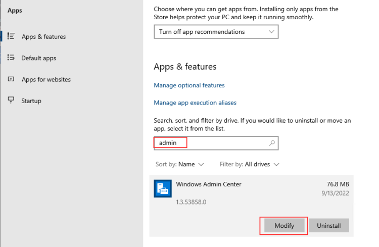 Windows Admin Center – Changing the Port – Lisa's Home Page